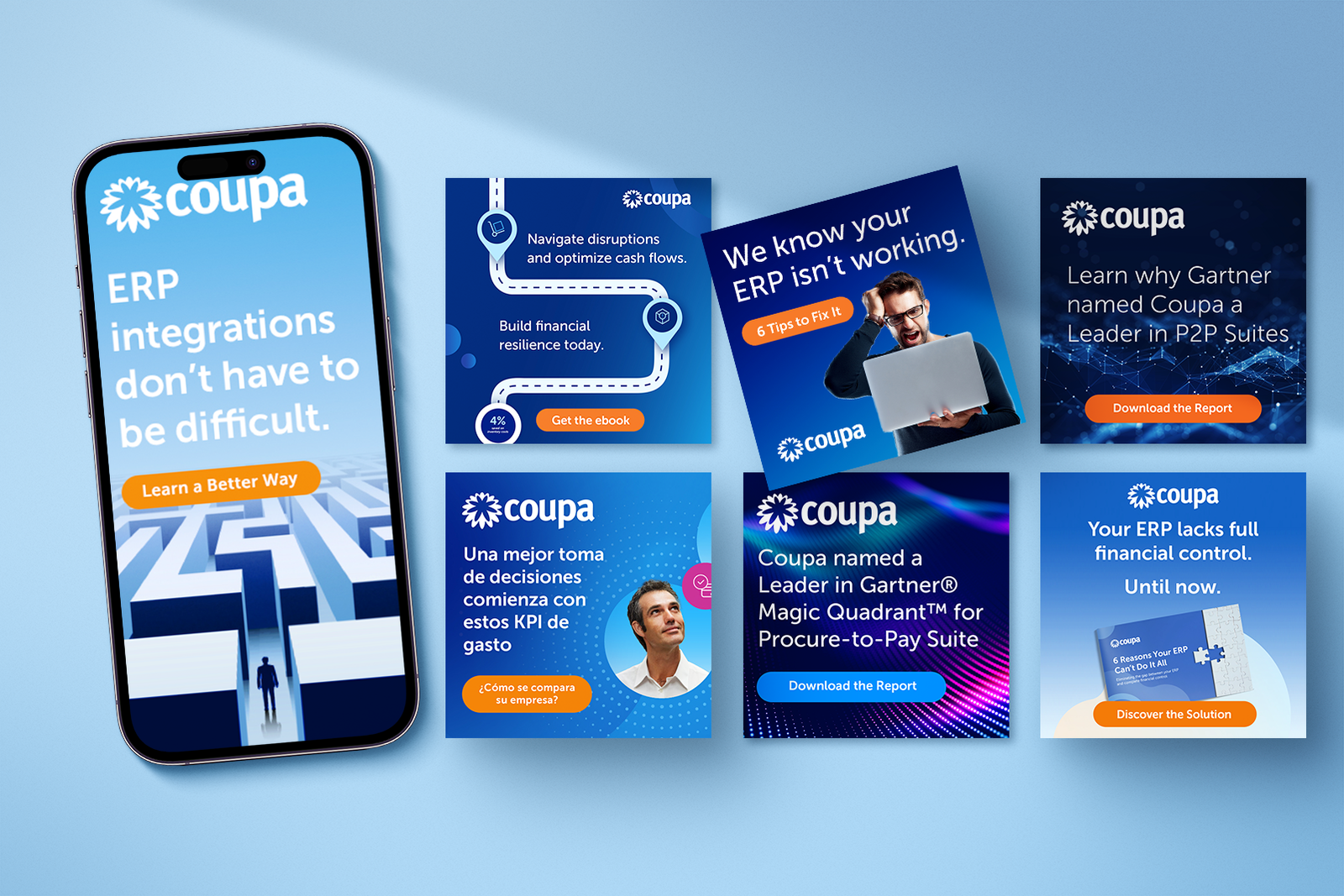Coupa Performance & Growth Ads | Designed by Austin
